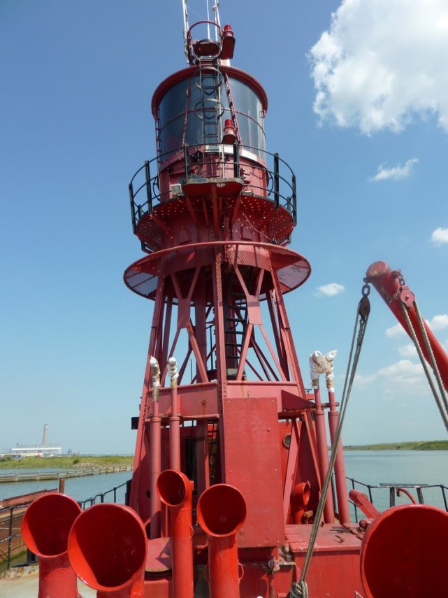 Unique massive lightship with lighthouse, helipad, 8 cabins, 6-storey